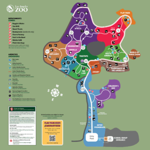 Zoo Map - Los Angeles Zoo and Botanical Gardens